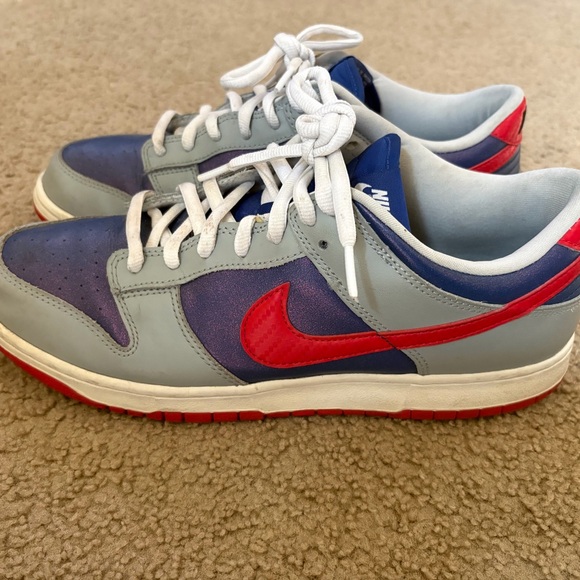 Nike | Shoes | Nike Blue And Red Dunks | Poshmark